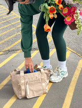 Skutty Flap Small Tote - Mushroom – Poppy Lissiman US