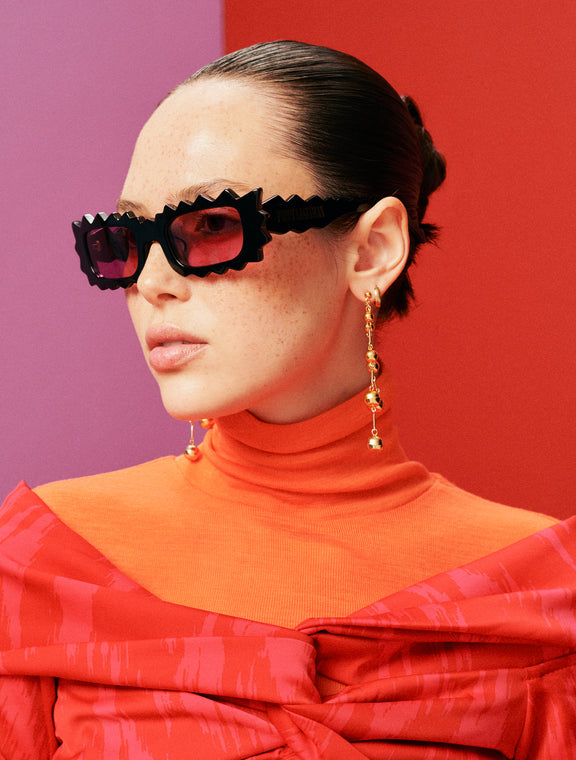 Zig Zag - Black / Pink – Poppy Lissiman US